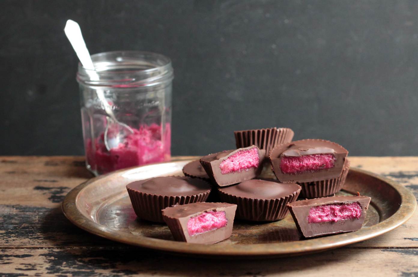 Beet Nut Butter Cups - Veggie Desserts