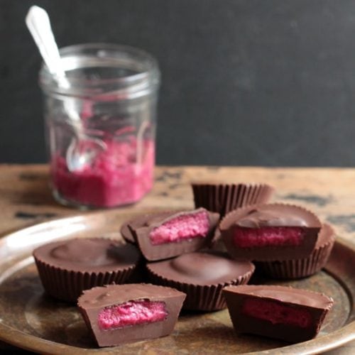 Beet Nut Butter Cups - Veggie Desserts