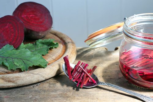 Beet Leaf Callaloo and Quick Pickled Beet Stems - Veggie Desserts