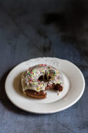 Irish Cream Baked Donuts - Veggie Desserts