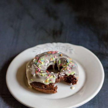 Irish Cream Baked Donuts - Veggie Desserts