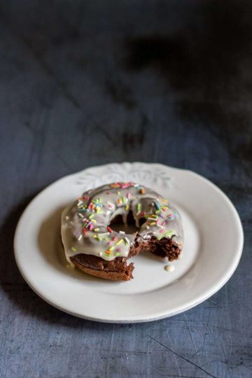 Irish Cream Baked Donuts - Veggie Desserts