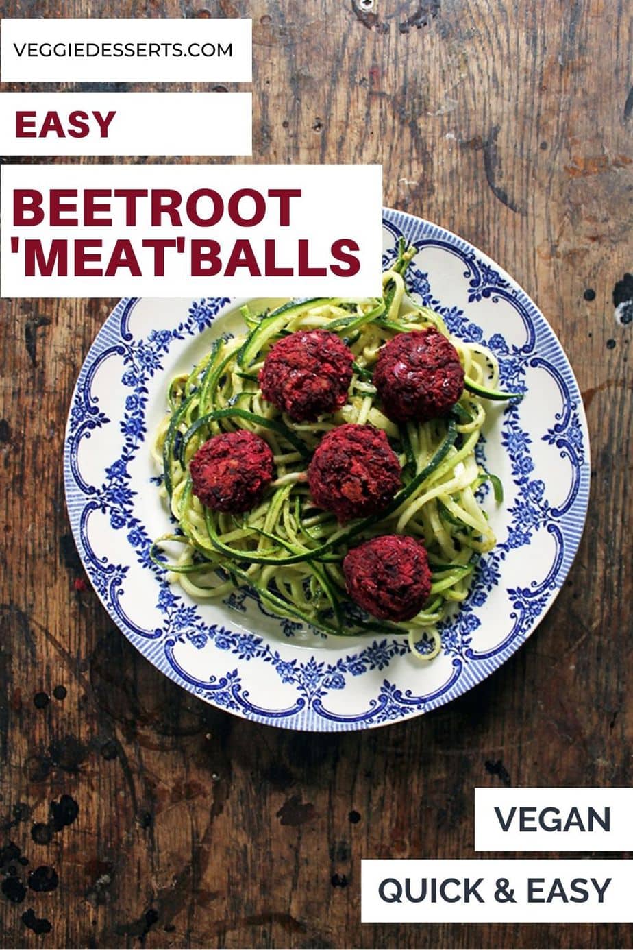 Beet Balls (vegan beetroot meatballs) - Veggie Desserts