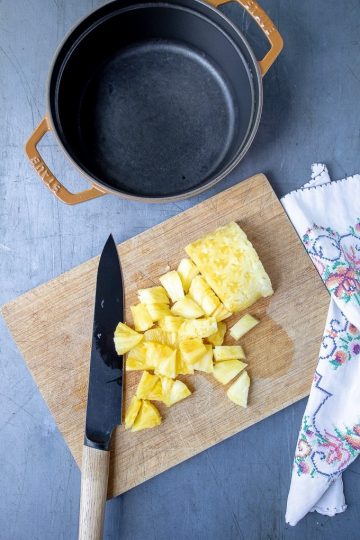 Easy Vanilla Pineapple Compote - Veggie Desserts