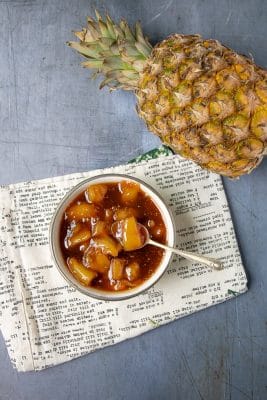 Easy Vanilla Pineapple Compote - Veggie Desserts