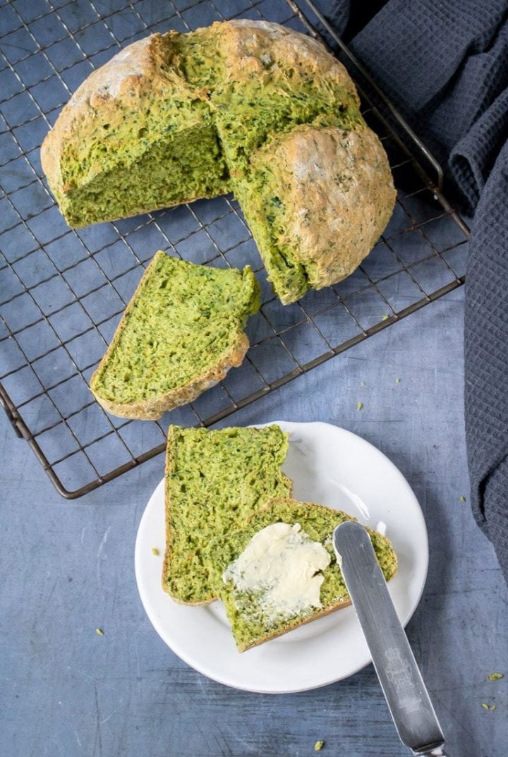 Kale and Herb Soda Bread - Veggie Desserts