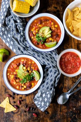 Easy Mexican Bean Soup - Veggie Desserts
