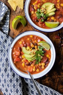 Easy Mexican Bean Soup - Veggie Desserts