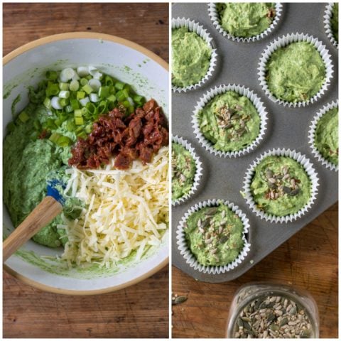 Kale Green Muffins - Veggie Desserts