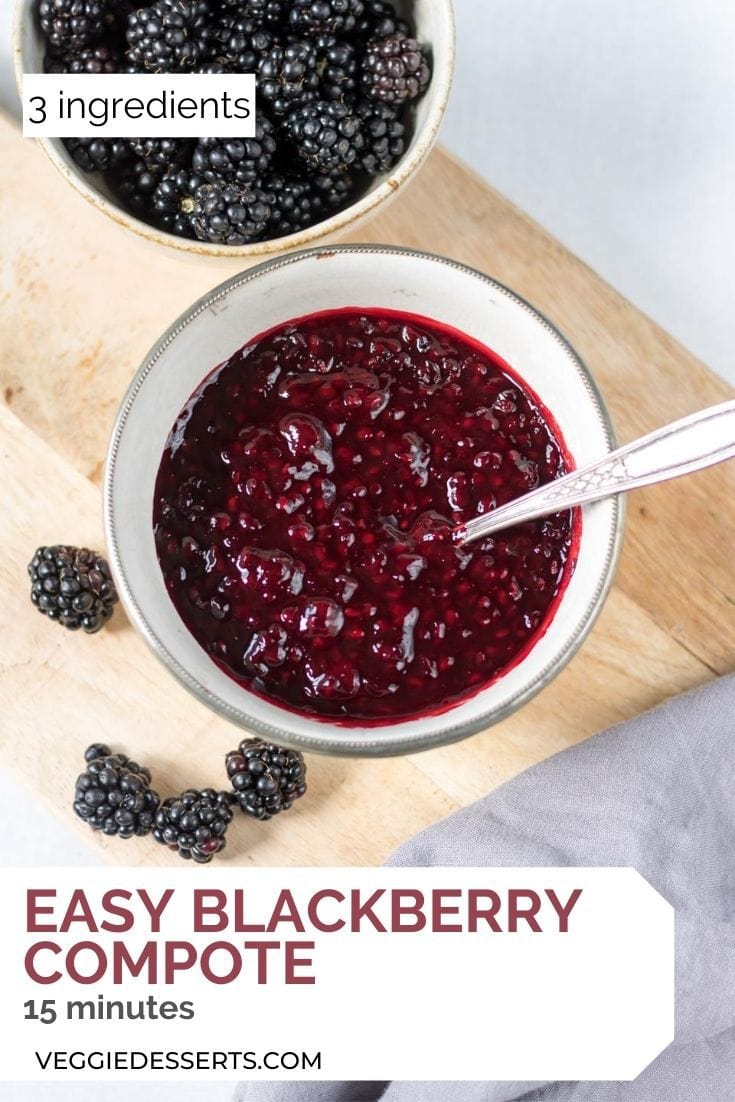 Easy Blackberry Compote - Veggie Desserts