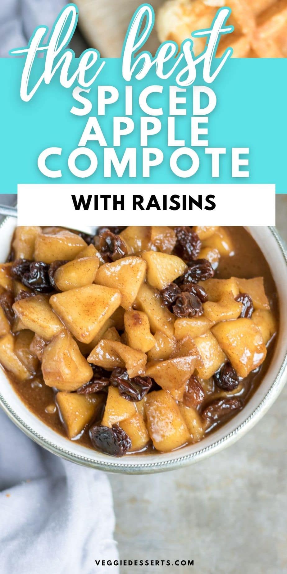 Cinnamon Apple Compote with Raisins - Veggie Desserts