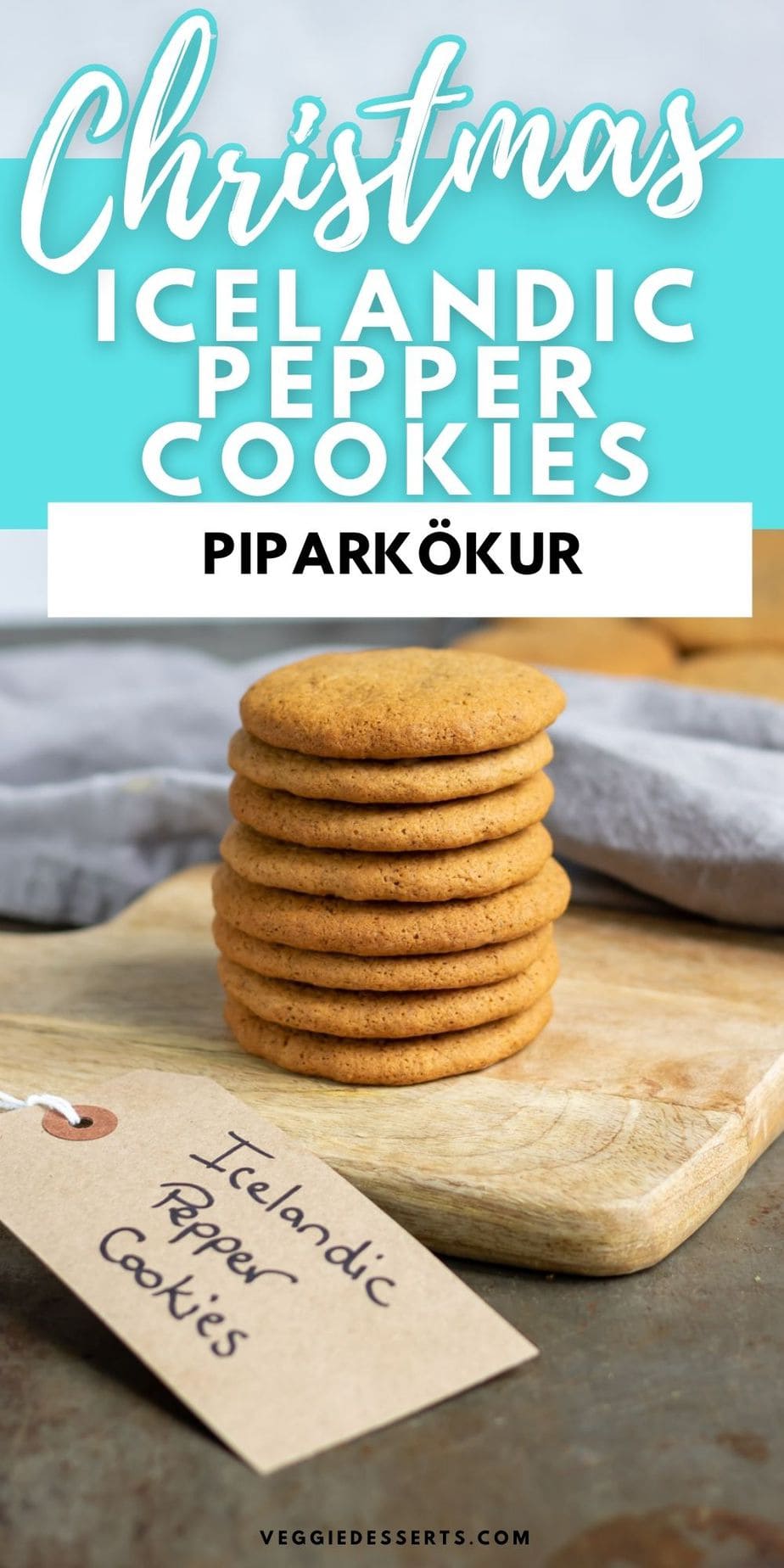 Icelandic Pepper Cookies - Piparkokur - Veggie Desserts