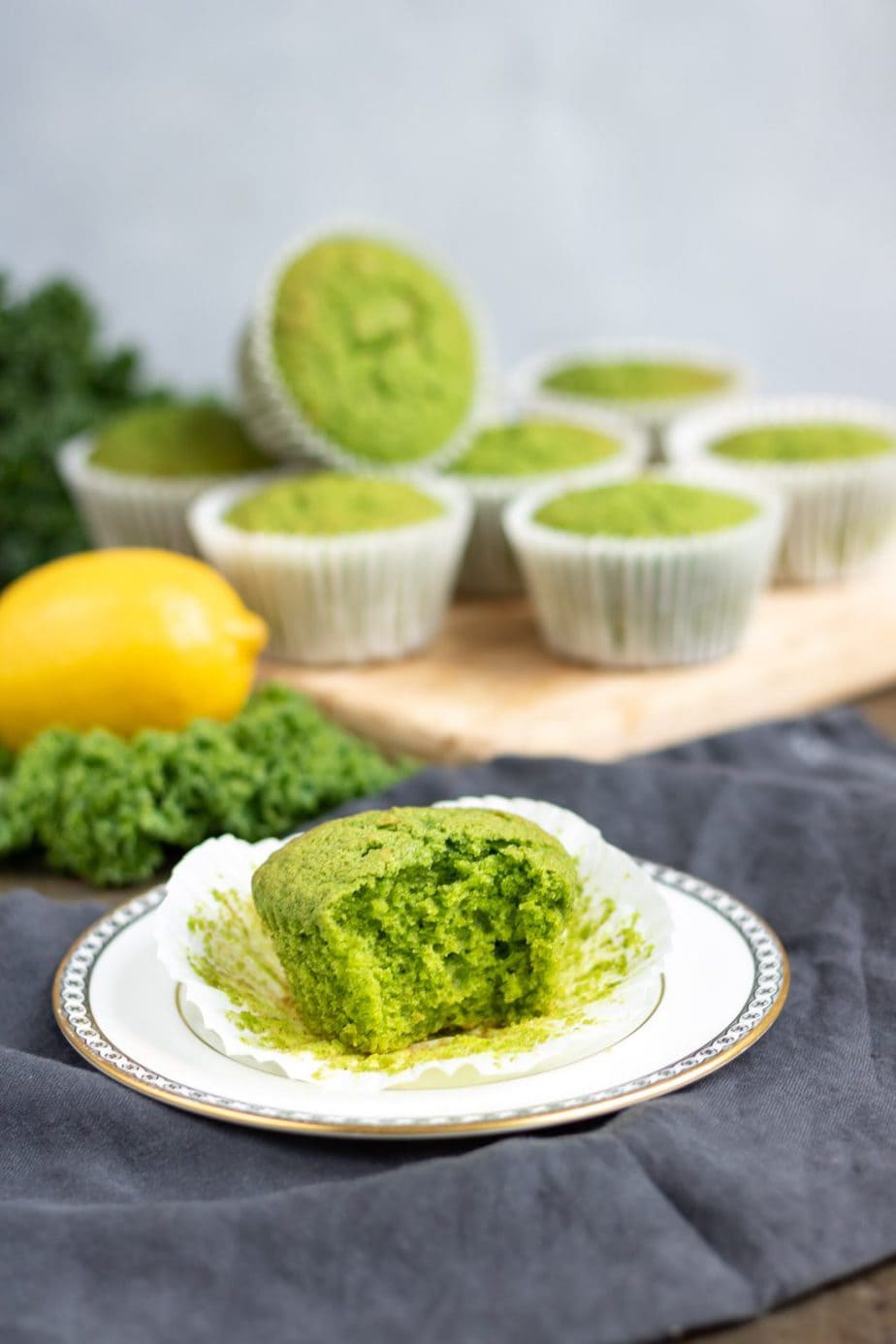 Kale and Lemon Muffins - Veggie Desserts