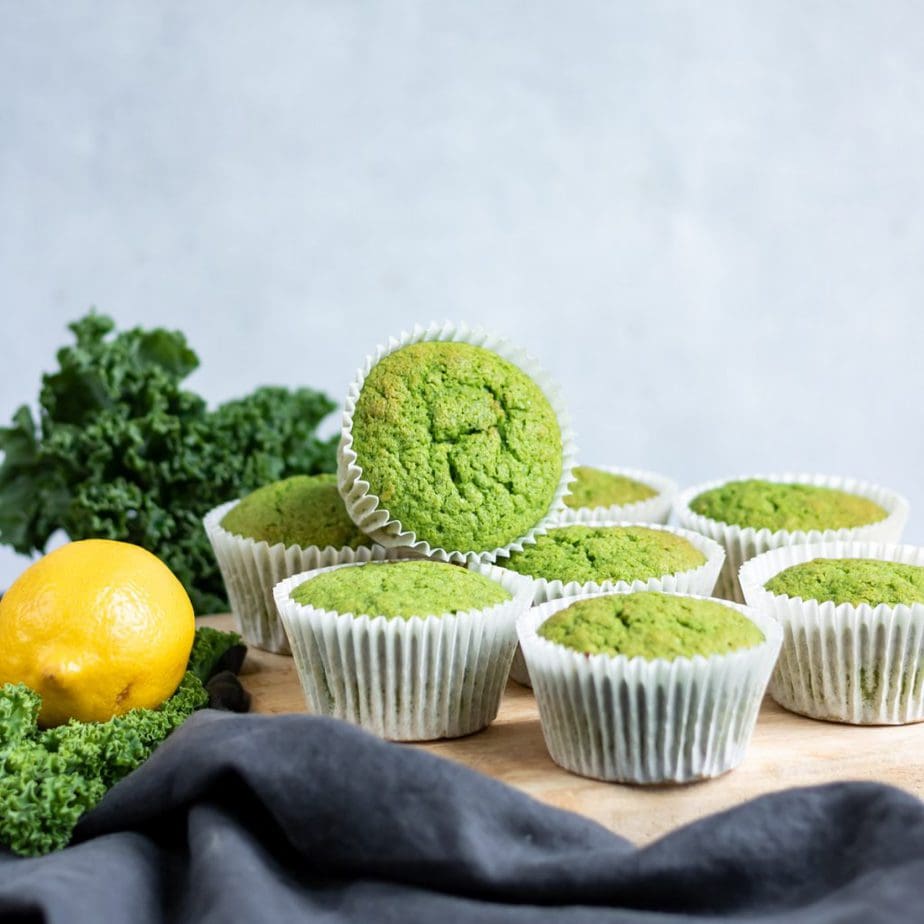Kale and Lemon Muffins - Veggie Desserts