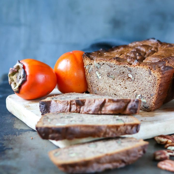 Persimmon Bread with Pecans - Veggie Desserts