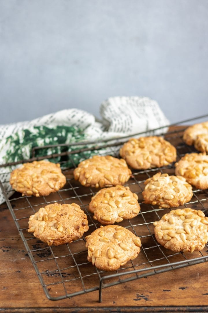 Pignoli Cookies - Italian Pine Nut Cookies - Veggie Desserts