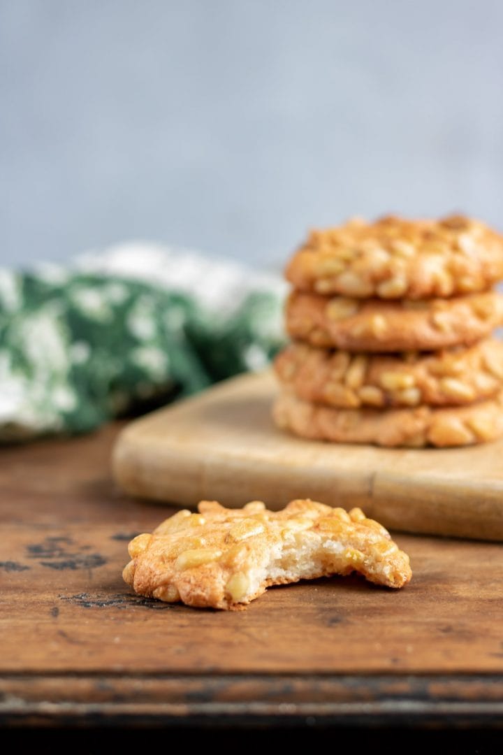Pignoli Cookies - Italian Pine Nut Cookies - Veggie Desserts