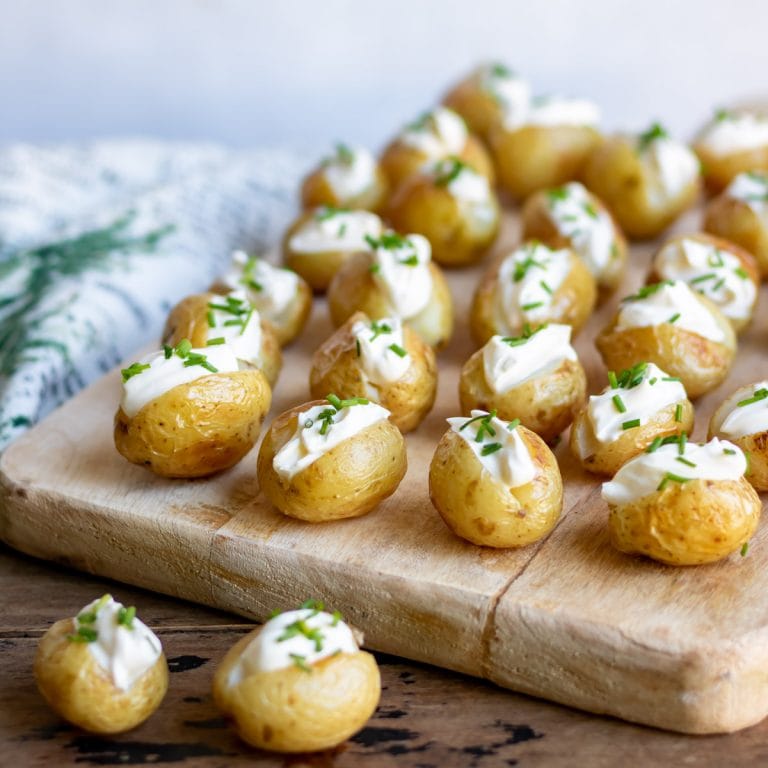 Mini Baked Potatoes - Veggie Desserts