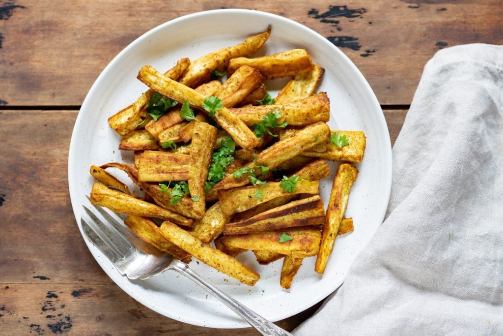 Easy Roasted Curried Parsnips - Veggie Desserts