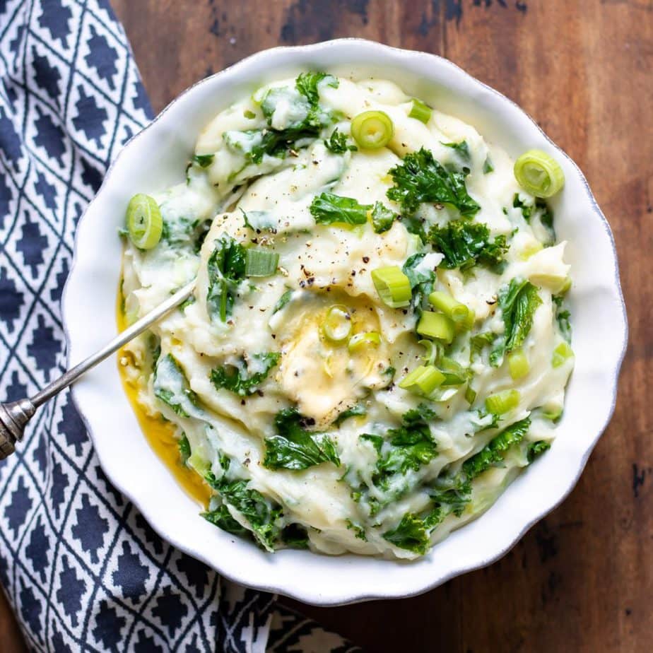 Traditional Irish Colcannon Potatoes - Veggie Desserts