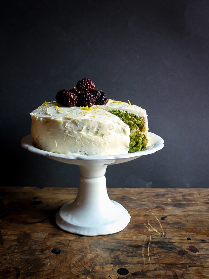 Apple Kale Cake with Apple Icing - Veggie Desserts