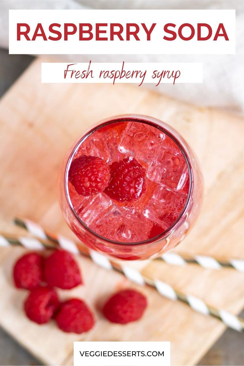 Easy Raspberry Soda - Veggie Desserts