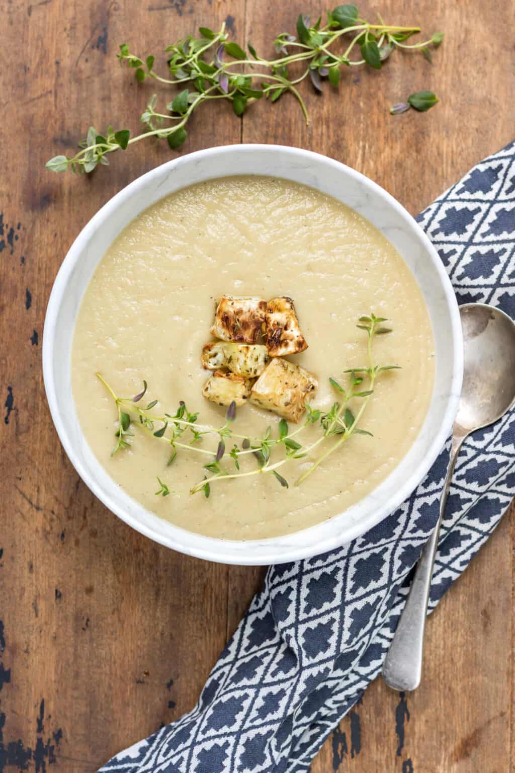 Creamy Celeriac Soup - Veggie Desserts