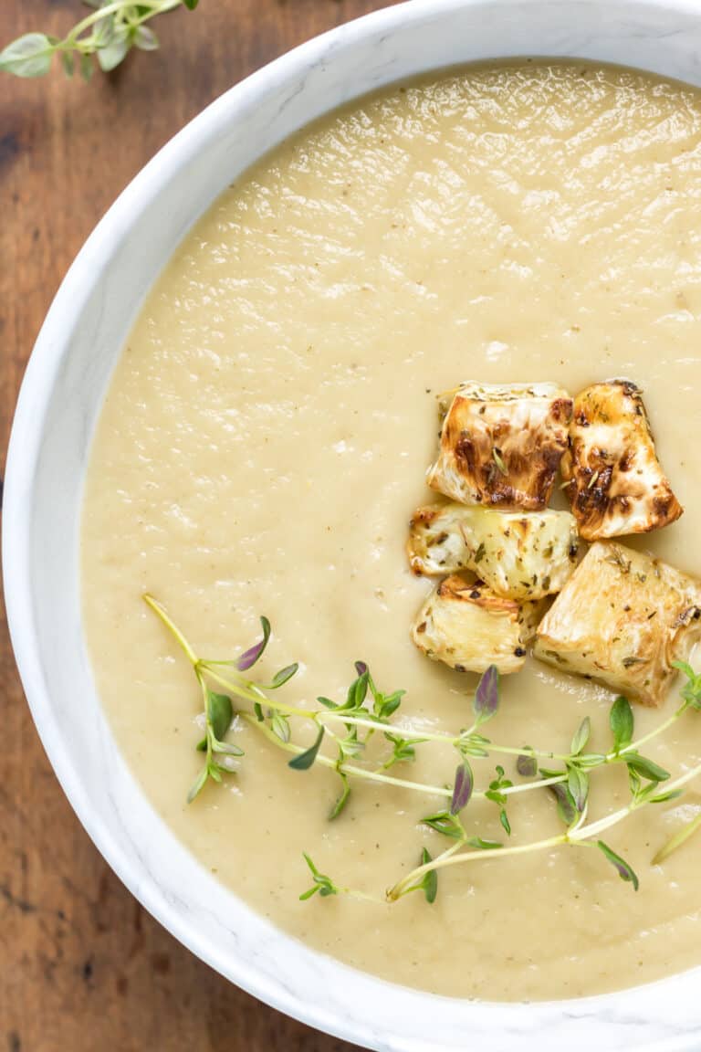 Creamy Celeriac Soup - Veggie Desserts