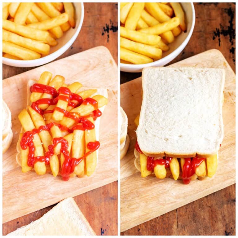 British Chip Butty - Veggie Desserts