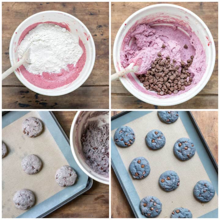 Blackberry Cookies (Naturally blue!) - Veggie Desserts