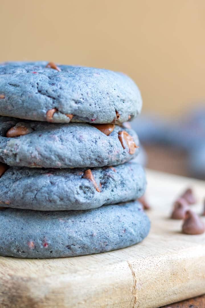 Blackberry Cookies (Naturally blue!) - Veggie Desserts