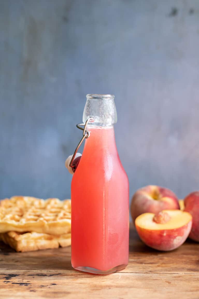 Easy Peach Syrup - Veggie Desserts
