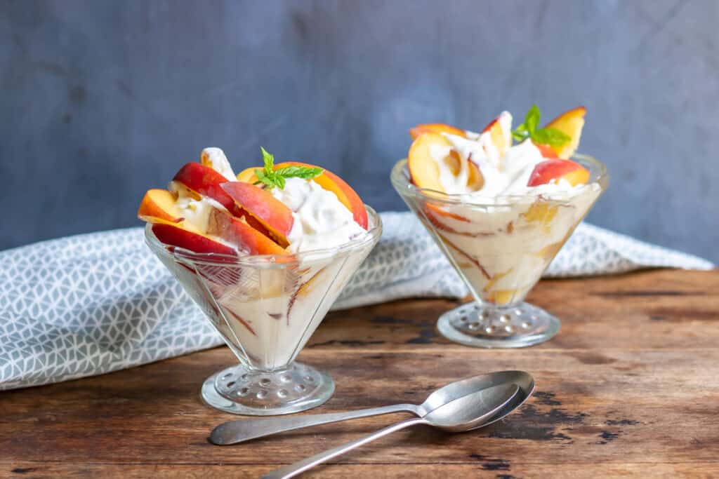 Peaches and Cream - Veggie Desserts