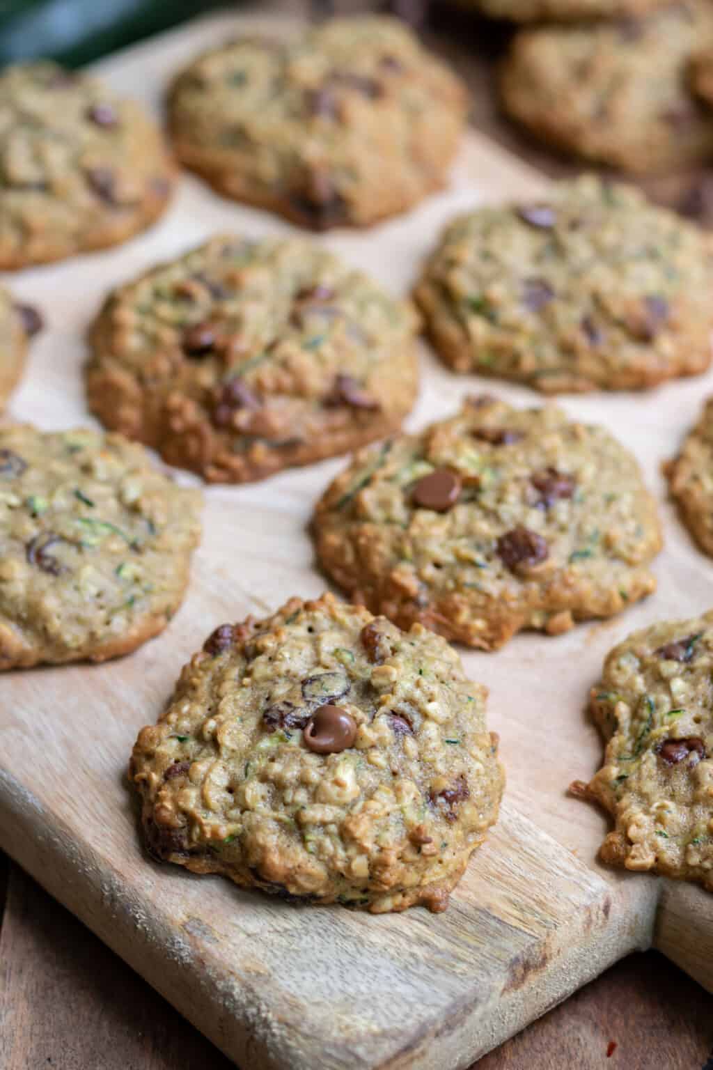 Chocolate Oatmeal Zucchini Cookies - Veggie Desserts