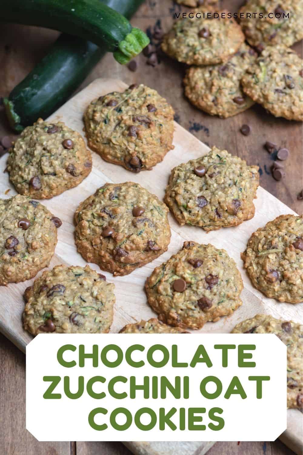Chocolate Oatmeal Zucchini Cookies - Veggie Desserts