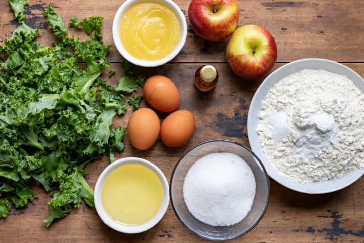 Apple Kale Cake with Apple Icing - Veggie Desserts