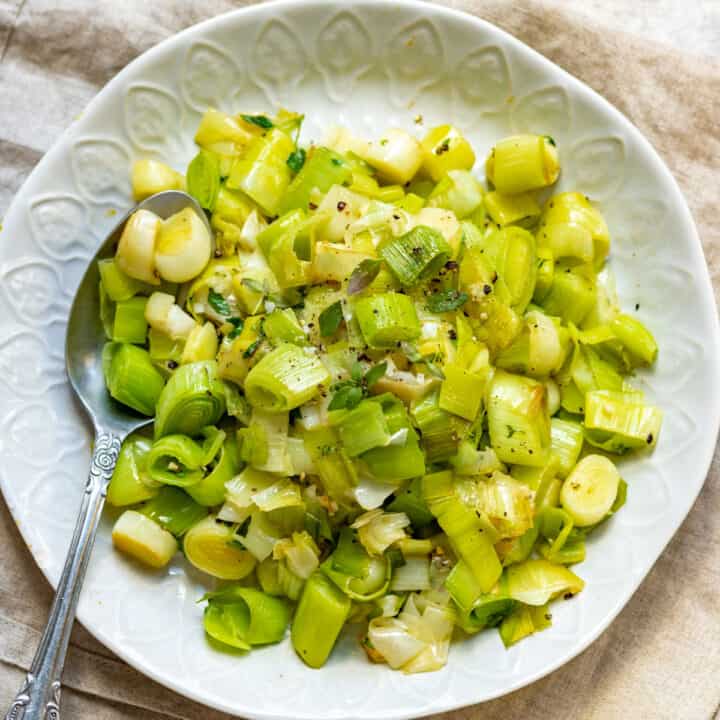 Buttered Sautéed Leeks - Veggie Desserts