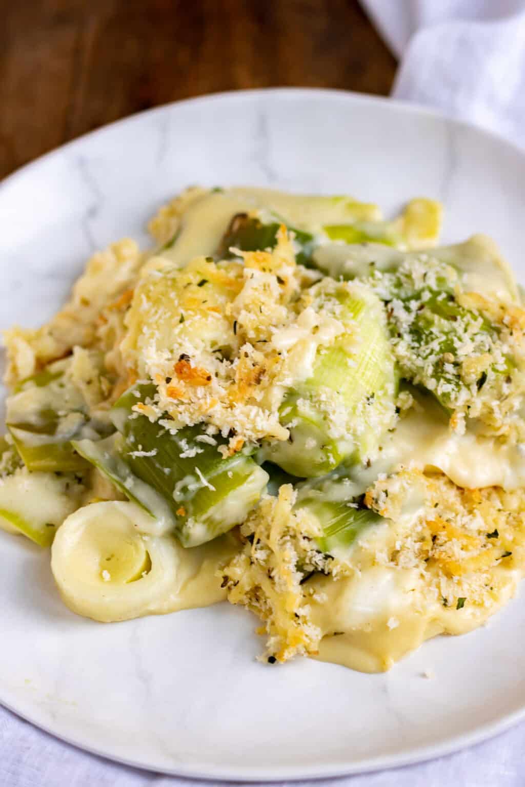 Easy Cheesy Leeks - Veggie Desserts