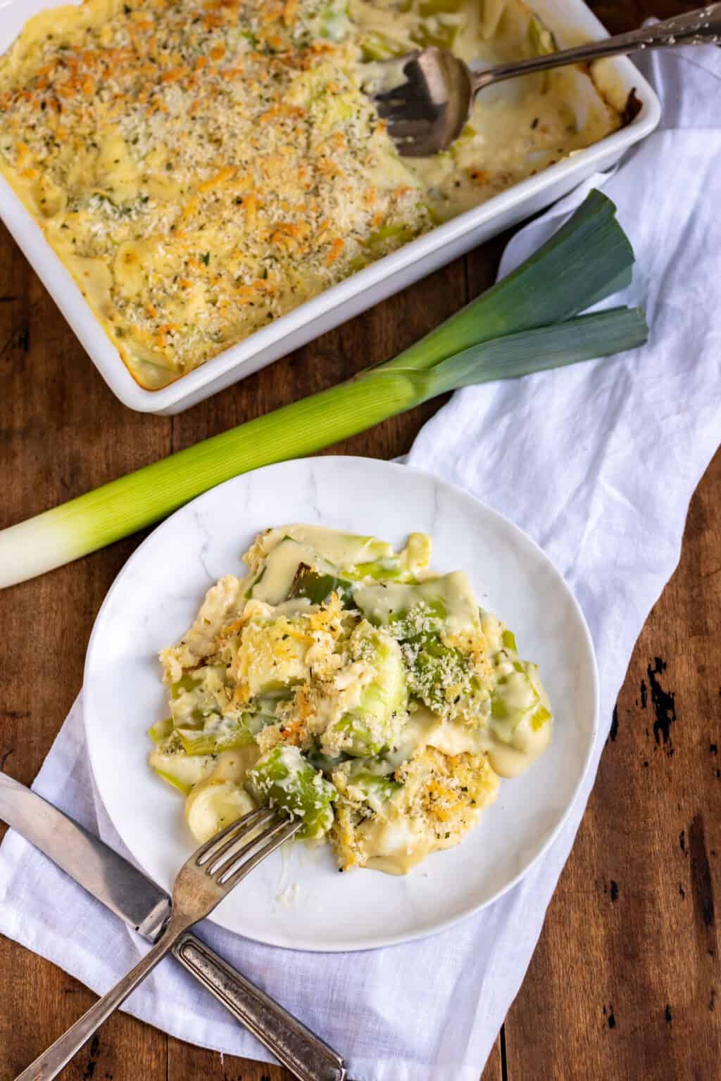 Easy Cheesy Leeks - Veggie Desserts