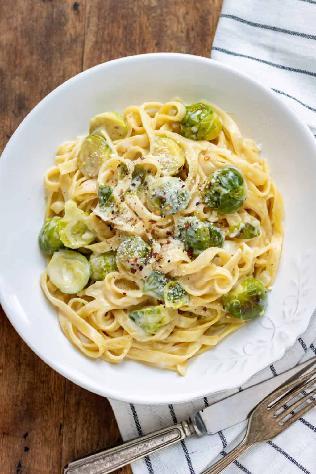Brussels Sprout Pasta - Veggie Desserts