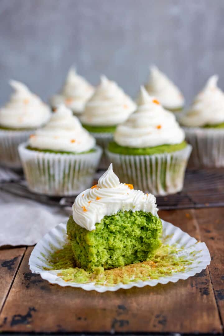 Kale Cupcakes with Orange Icing - Veggie Desserts