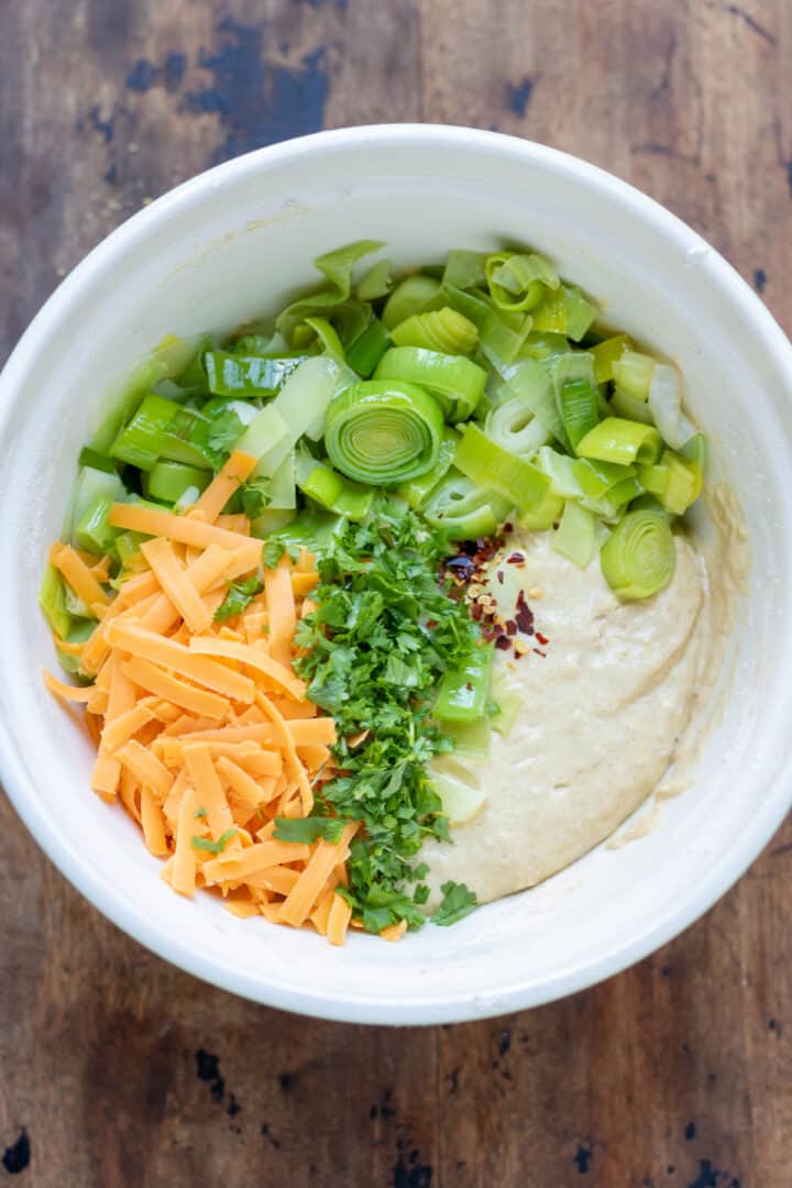 Cheesy Leek Fritters - Veggie Desserts