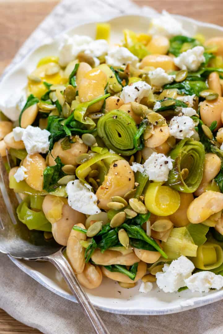 Leek Salad with Honey Mustard Dressing - Veggie Desserts