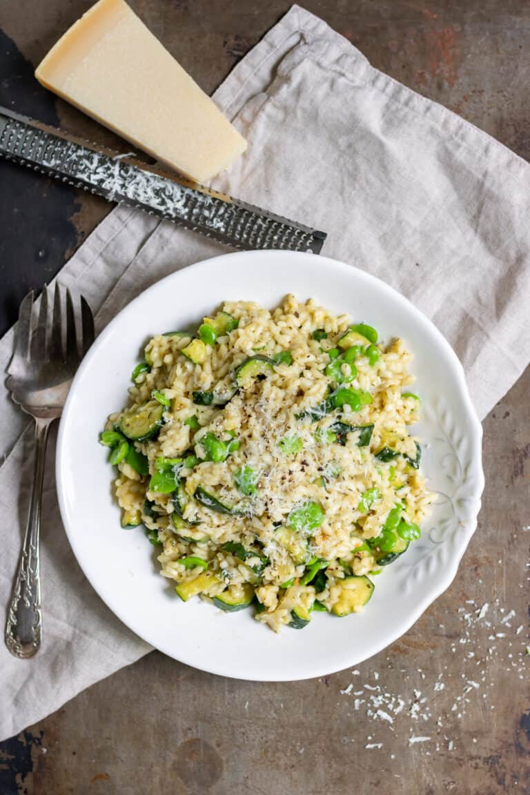 Broad Bean Risotto - Veggie Desserts