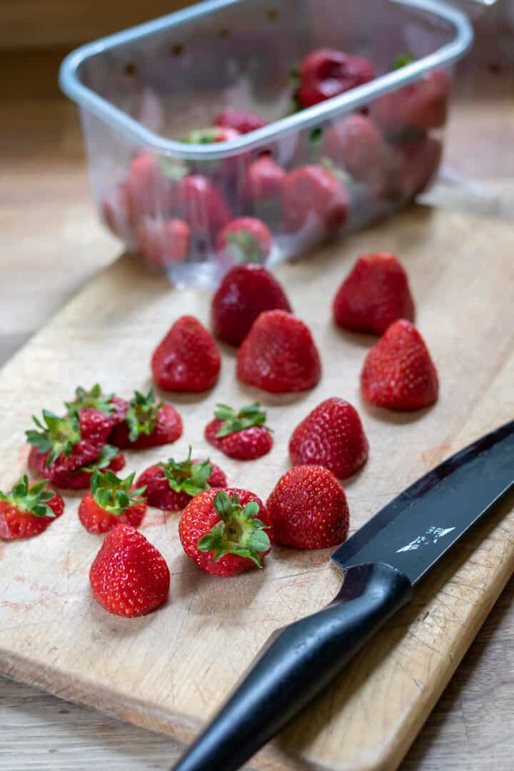 Strawberry Halloween Monsters - Veggie Desserts