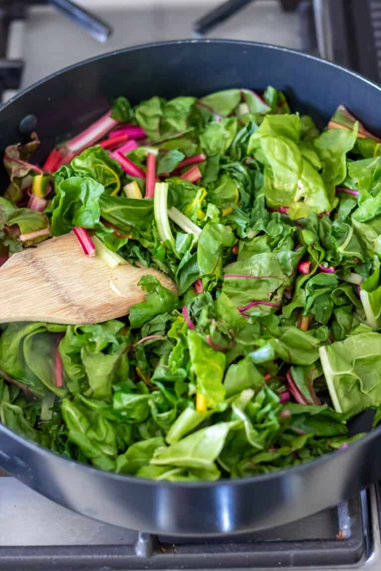 Sauteed Rainbow Chard - Veggie Desserts