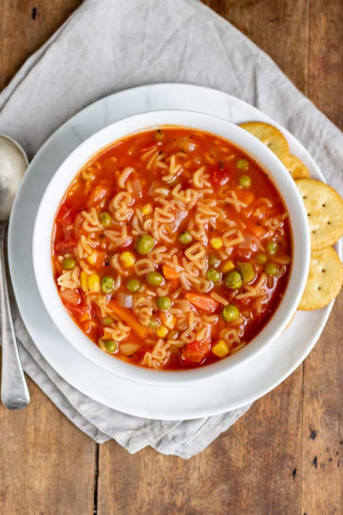 Alphabet Soup - Veggie Desserts