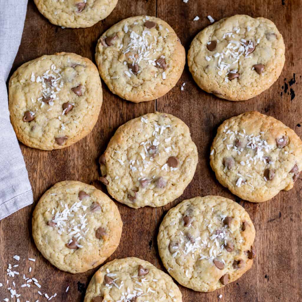 Chocolate Chip Coconut Cookies - Veggie Desserts