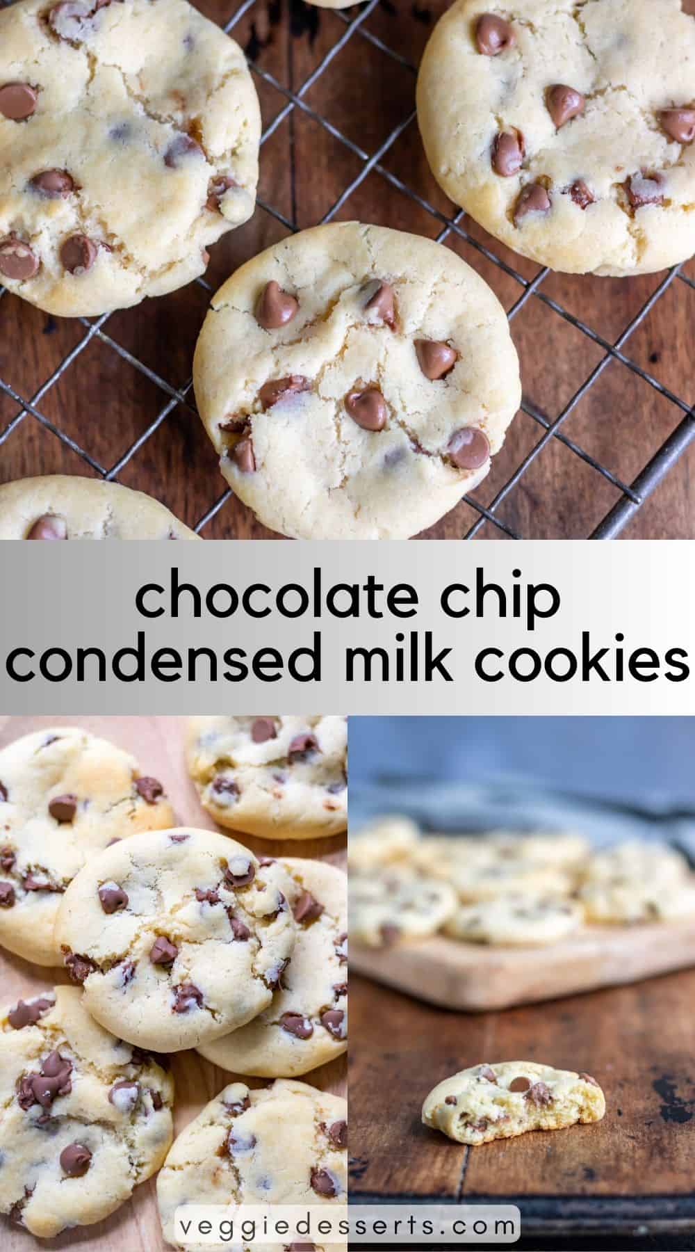 Chocolate Chip Condensed Milk Cookies - Veggie Desserts