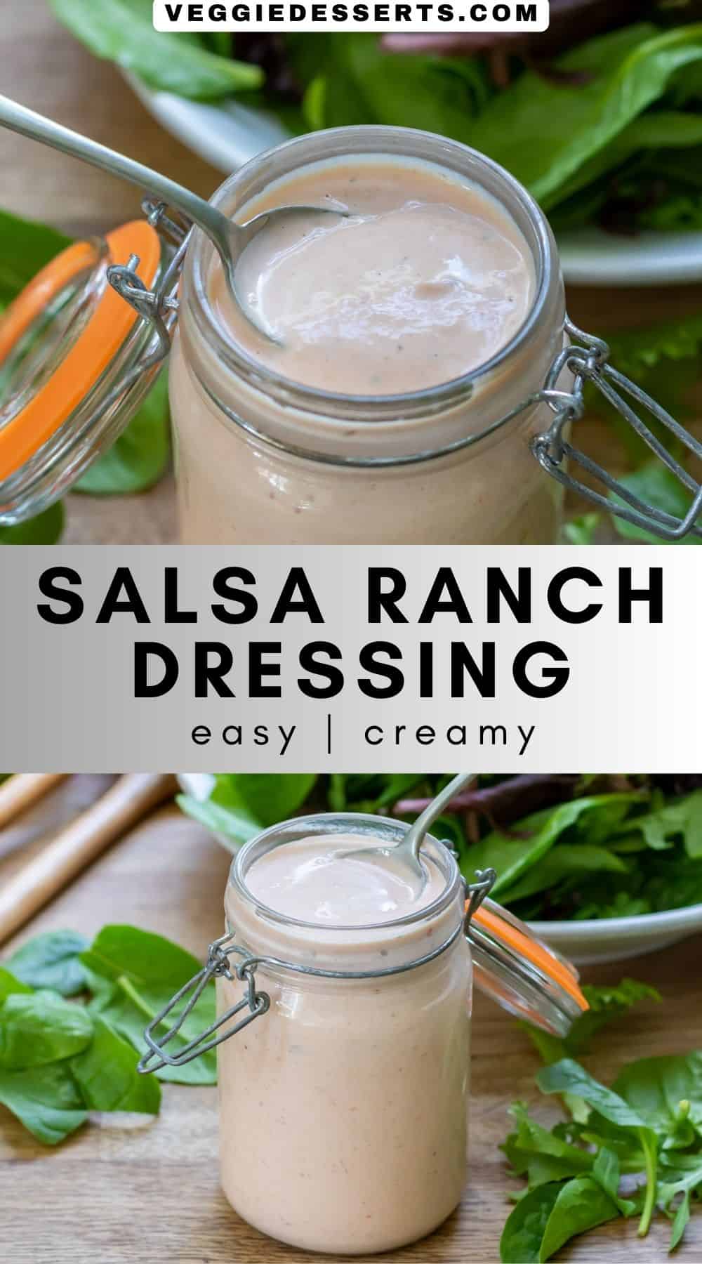 Salsa Ranch Dressing - Veggie Desserts